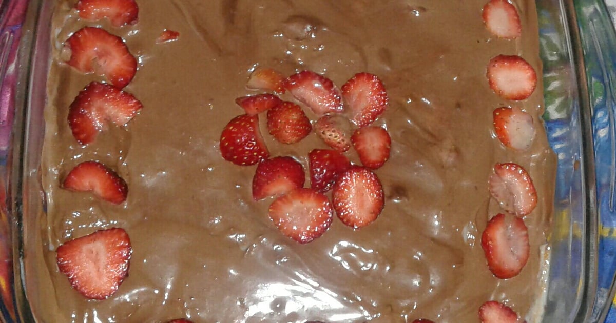 Receita de Cremoso de morango com chocolate, enviada por vera malteze ...