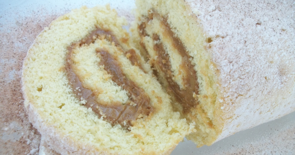 Receita de Rocambole com recheio de doce de leite, enviada por gilda ...