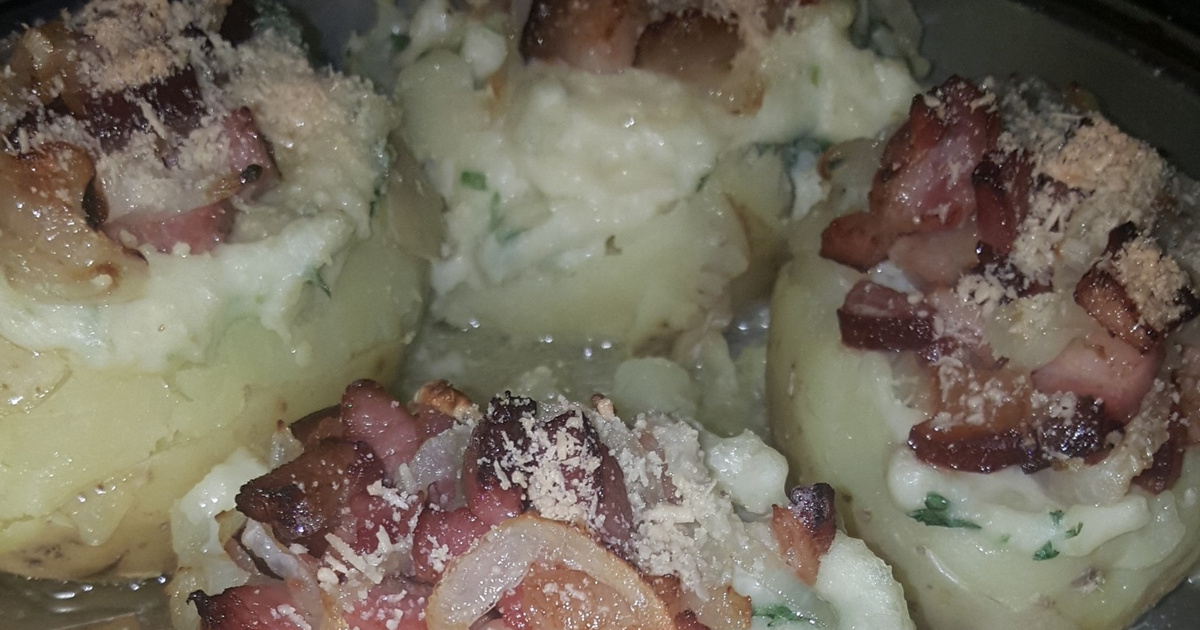 Receita de Batata no forno com bacon e queio, enviada por emerson ...