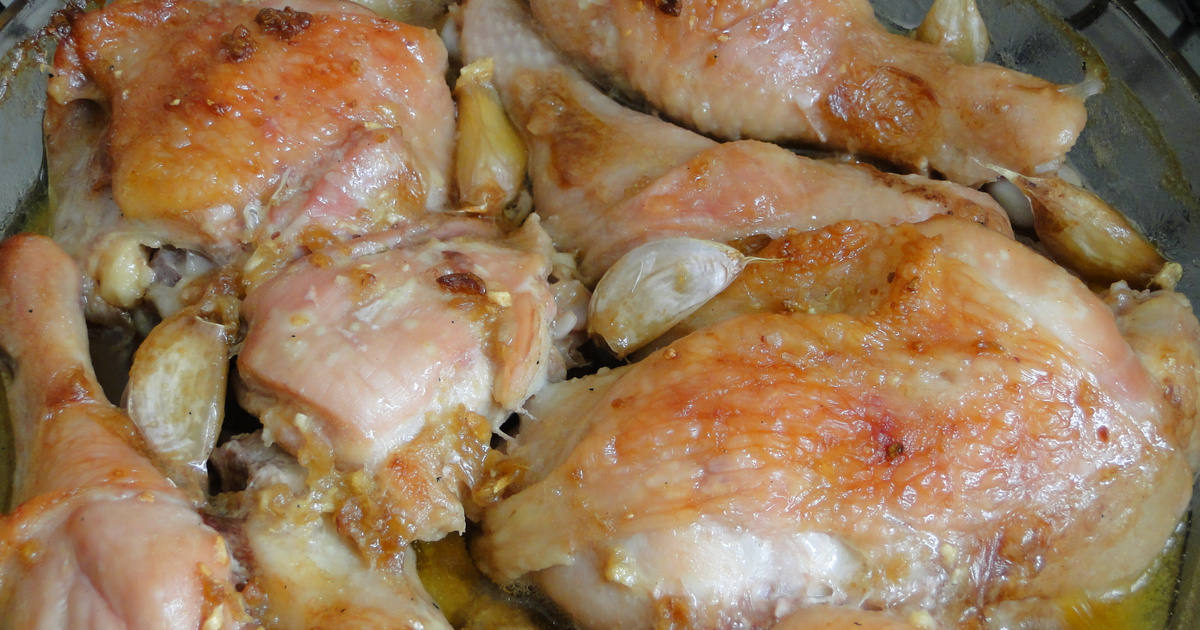 Receita de Coxa e sobrecoxa assada molhadinha, enviada por pri passos ...