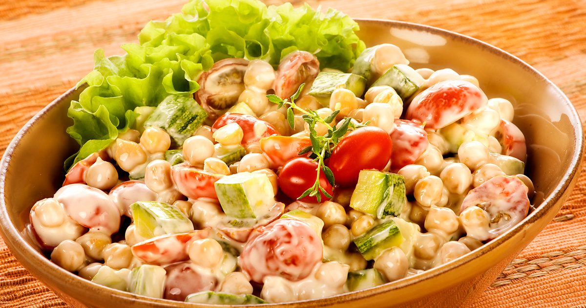 Receita de Salada de grão-de-bico e abobrinha, enviada por tudogostoso ...