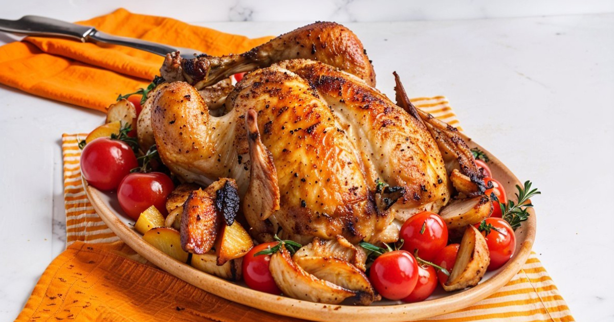 Frango assado - TudoGostoso