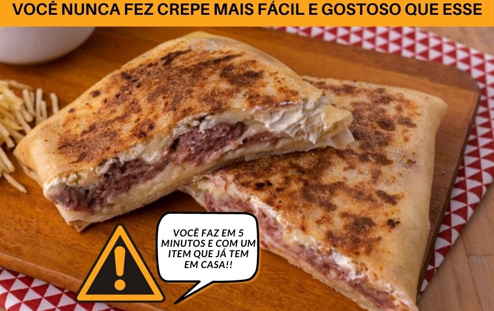 Crepe em 5 MINUTOS e SEM PRECISAR DE MÁQUINA DE CREPE: veja o passo a ...