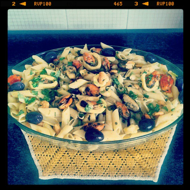 Receita de Penne ao molho de mariscos, enviada por pedro cardoso ...