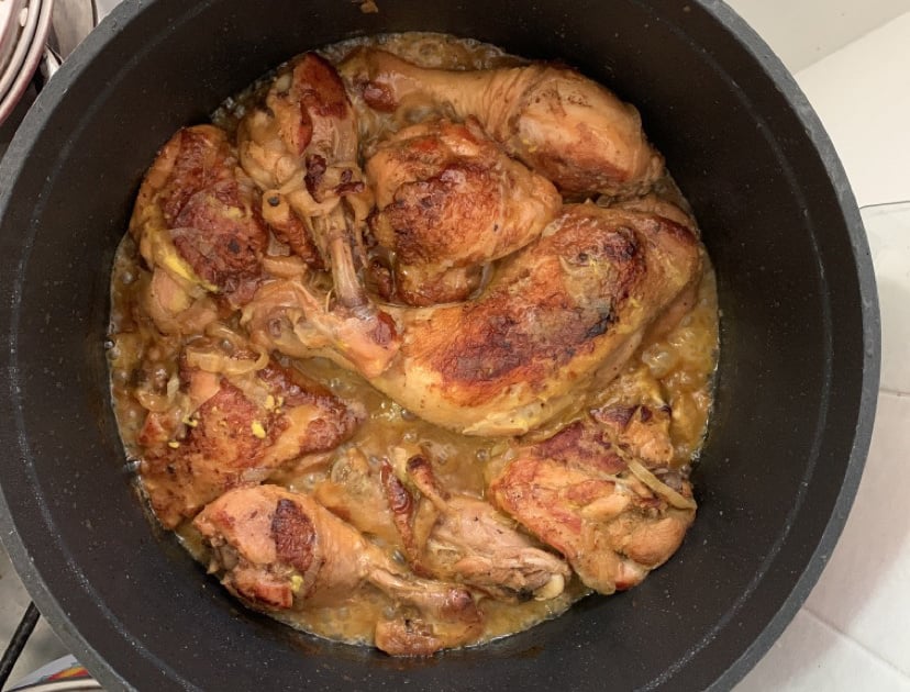 Receita de Coxa e sobrecoxa ao molho de laranja com mostarda, enviada ...