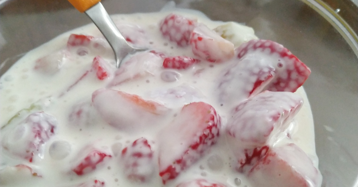 Receita de Morango com creme de leite, enviada por maria aparecida ...