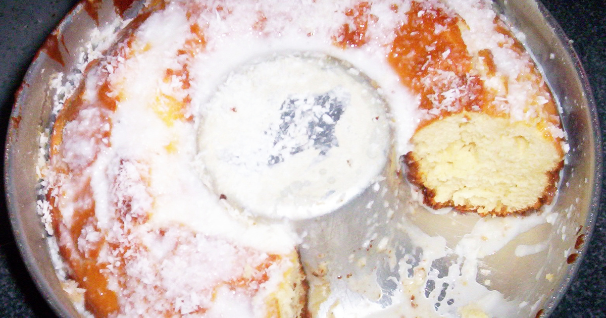 Receita de Bolo molhado de coco, enviada por neiva junkes hoepers ...