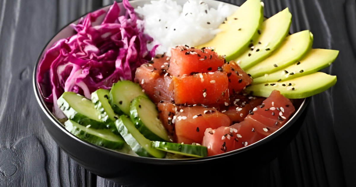 Receita de Poke de atum com repolho roxo, enviada por tudogostoso ...