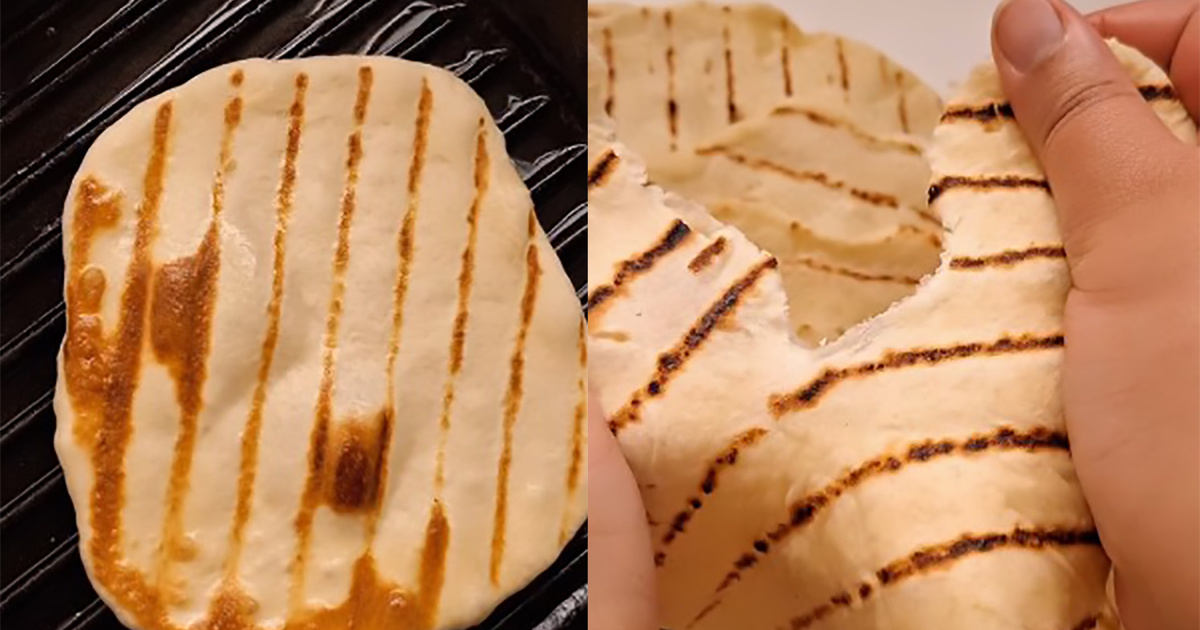 Depois que eu aprendi a fazer esse pão sírio caseiro, nunca mais ...