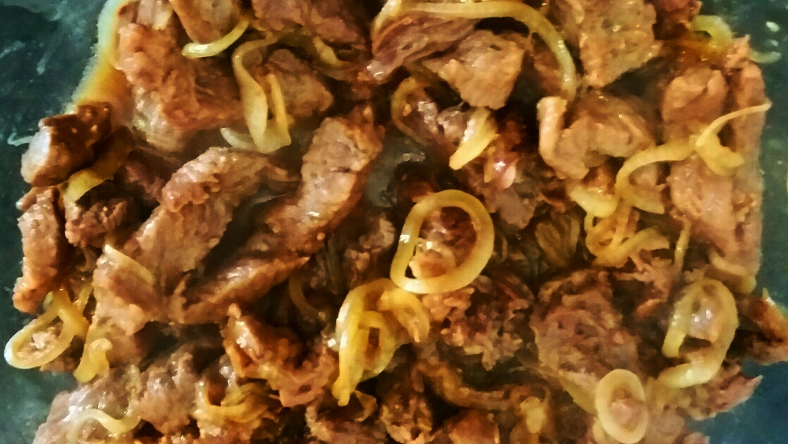 Receita de Iscas de filé acebolado, enviada por receita da clau.com ...