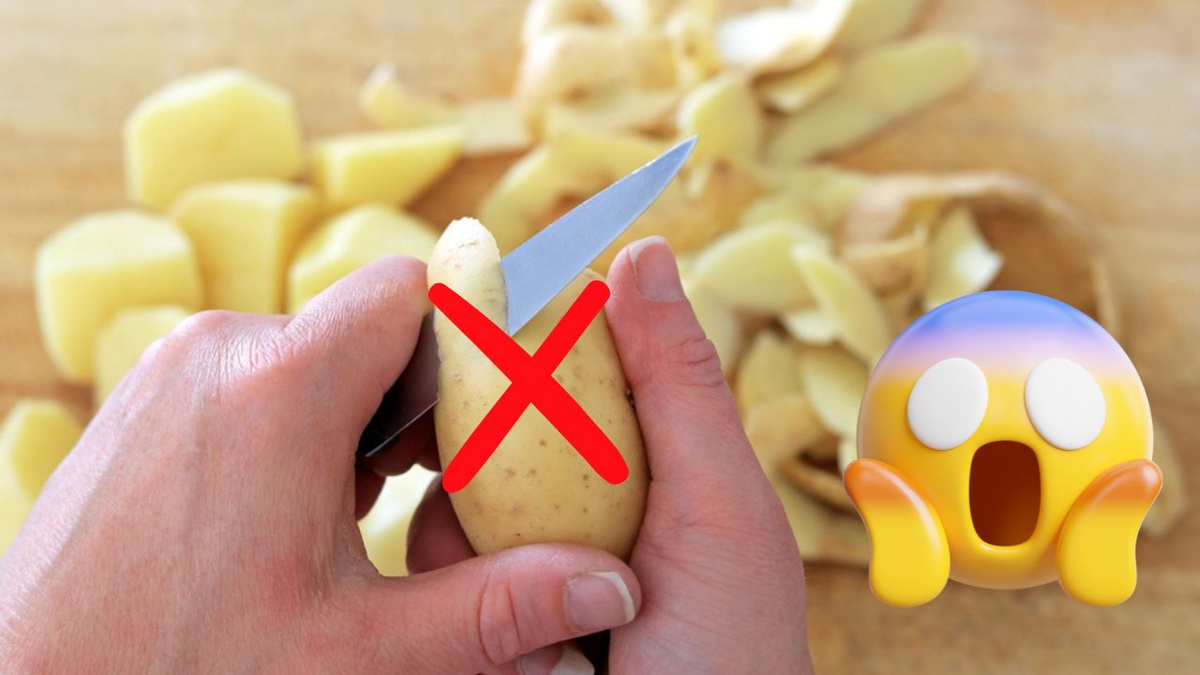 Ficou muito fácil descascar batata com esse truque simples e genial: não acredito que levei 23 ...