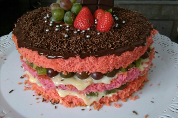 Receita de Bolo Rosa, enviada por viviane silva - TudoGostoso