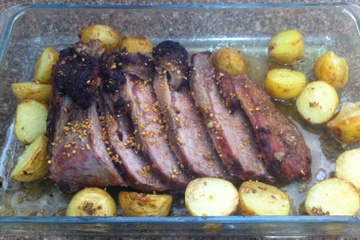 Receita de Contra-filé (chorizo) ao forno com batata bolinha, enviada ...